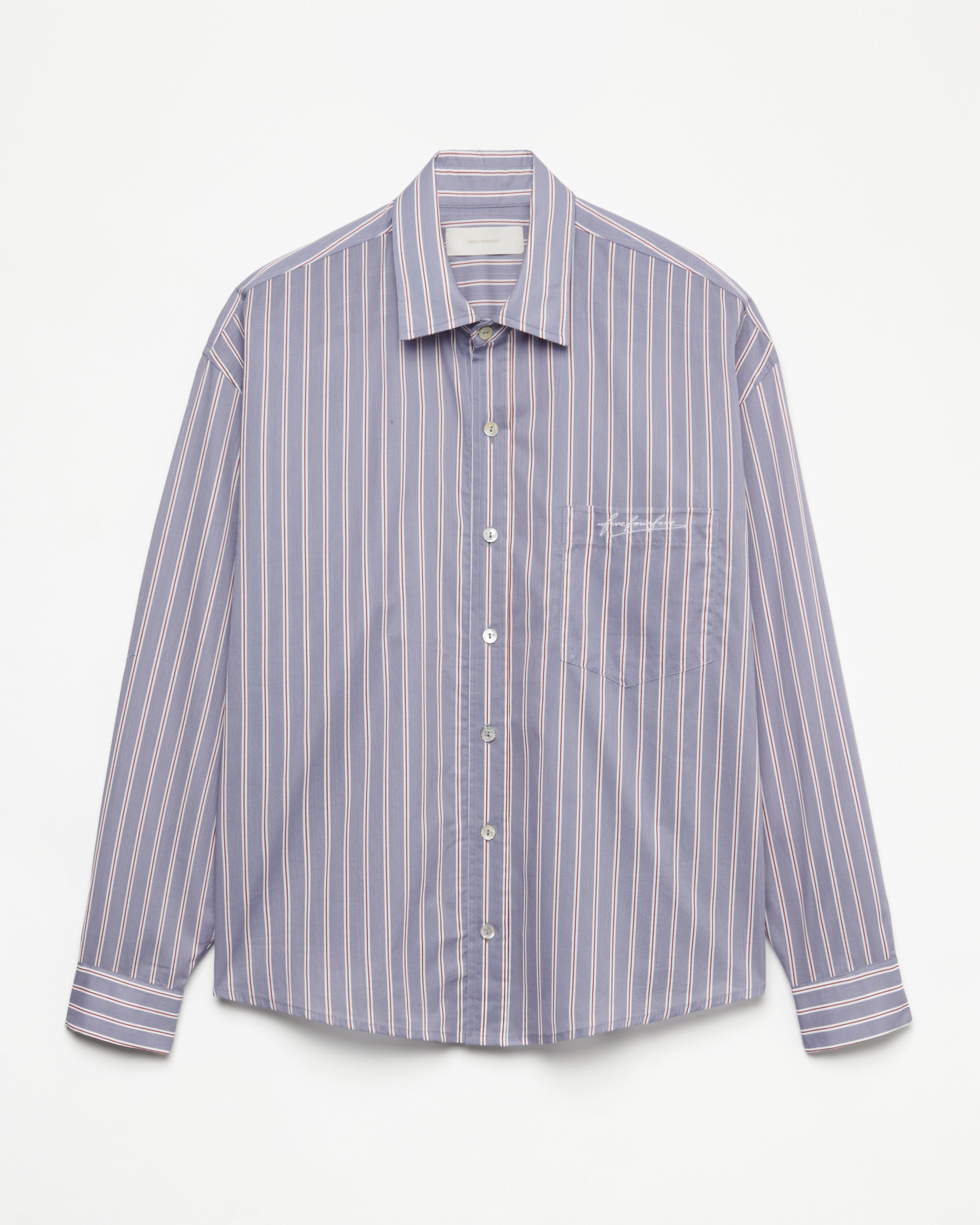 545 Ultralight Oversized Striped Shirt – fivefourfive